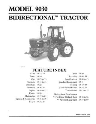 New Holland 9030 Bidirectional™ Tractor Operator’s Manual Instant ...