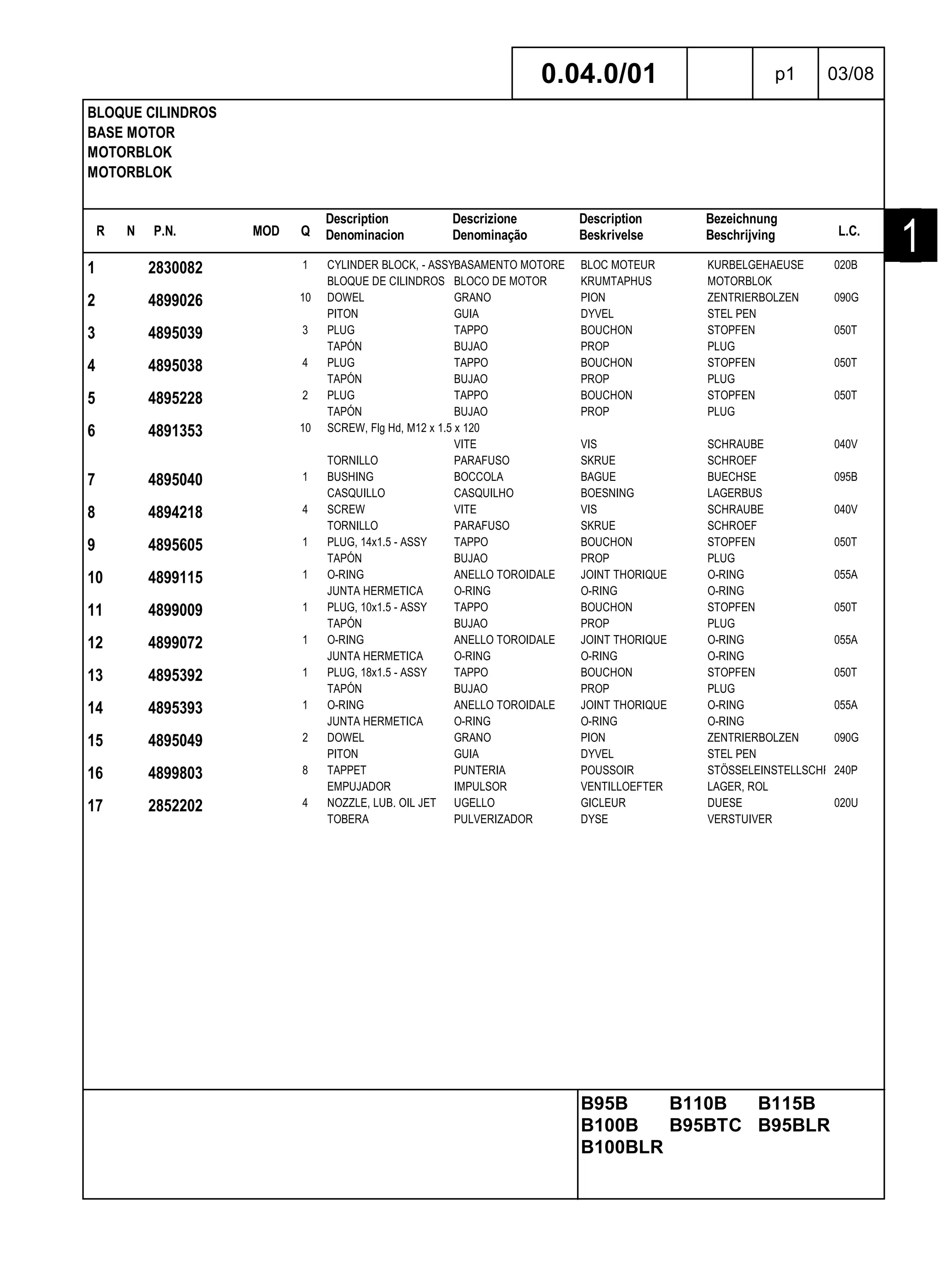 New Holland B90B Backhoe Loader Parts Catalogue Manual.pdf