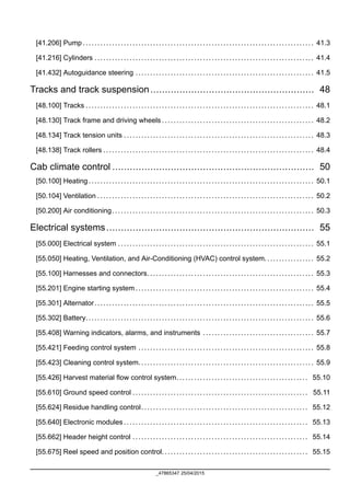New holland cr6.90 tier 4 b (final) combine service repair manual | PDF