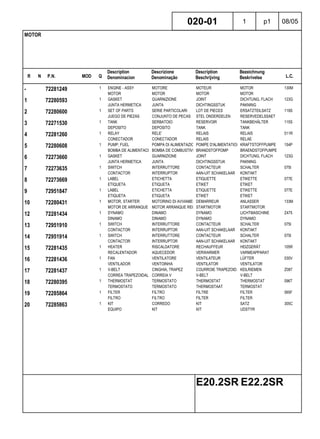 New Holland E20.2SR Mini Crawler Excavator Parts Catalogue Manual.pdf