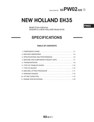 New Holland EH35 Compact Excavator Service Repair Manual.pdf