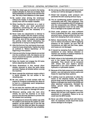 New holland hw305 s self propelled windrower and swather service repair manual | PDF