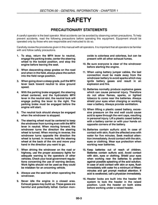 New holland hw325 self propelled windrower and swather service repair ...