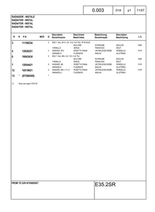 New Holland Kobelco E35.2SR Mini Crawler Excavator Parts Catalogue ...