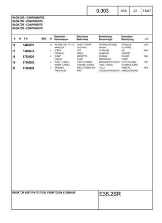 New Holland Kobelco E35.2SR Mini Crawler Excavator Parts Catalogue ...