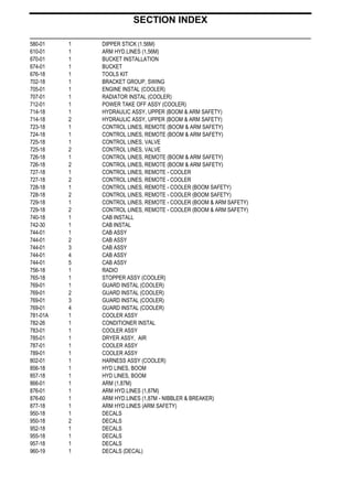 New holland kobelco e50.2 sr mini crawler excavator parts catalogue ...