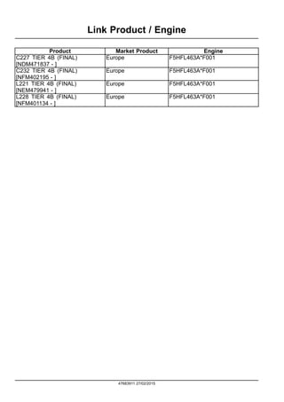 New holland l228 stage iv skid steer loader service repair manual ...