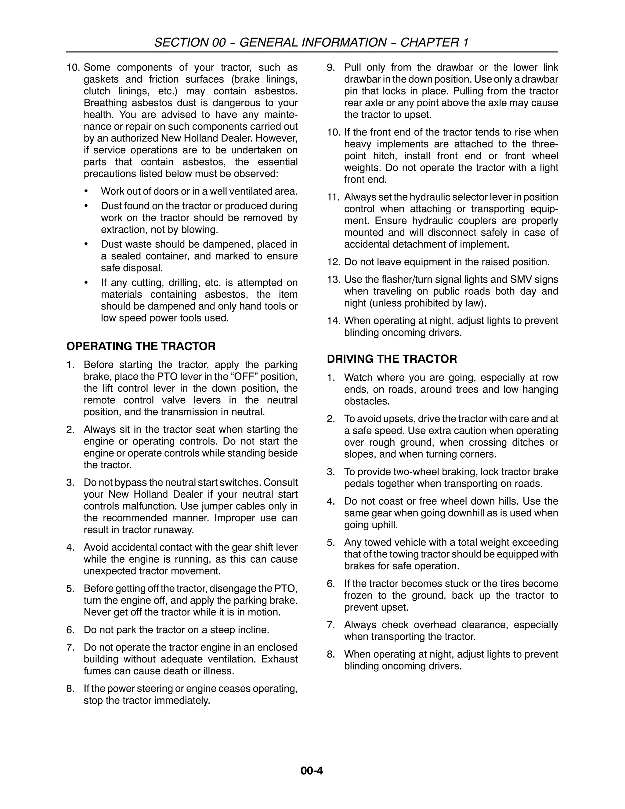 New holland tc33 da tractor service repair manual | PDF