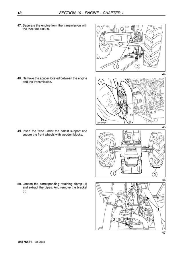 New holland td5050 tractor service repair manual | PDF