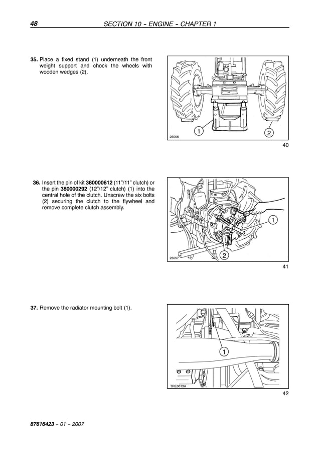 New holland td90 d tractor service repair manual | PDF