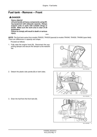 New holland tk4050 tractor service repair manual | PDF