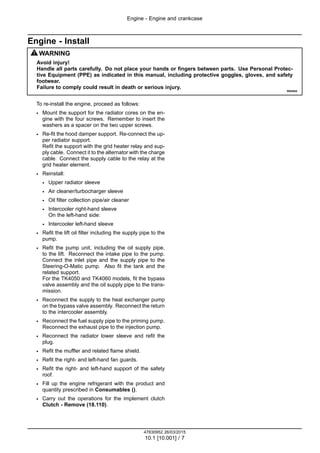 New holland tk4050 tractor service repair manual | PDF