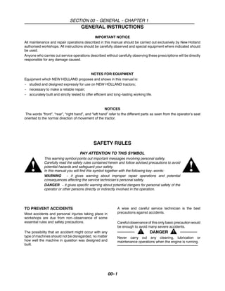 New holland tm115 tractor service repair manual | PDF