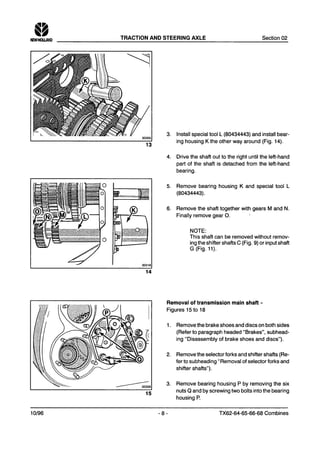 New holland tx68 combine harvester service repair manual | PDF