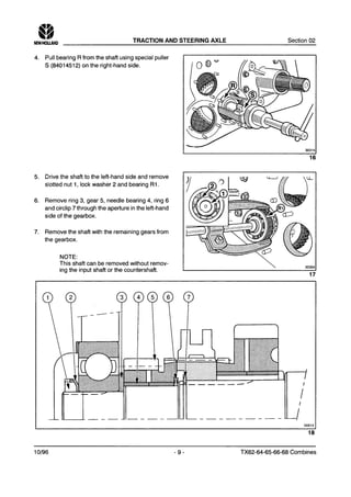 New holland tx68 combine harvester service repair manual | PDF