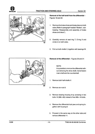New holland tx68 combine harvester service repair manual | PDF