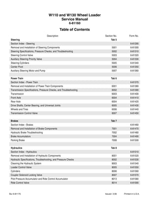 New holland w130 wheel loader service repair manual | PDF