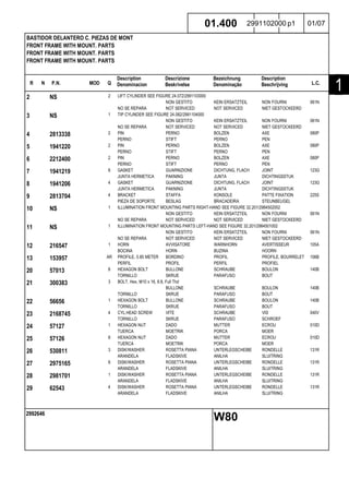New Holland W80 Compact Wheel Loader Parts Catalogue Manual.pdf