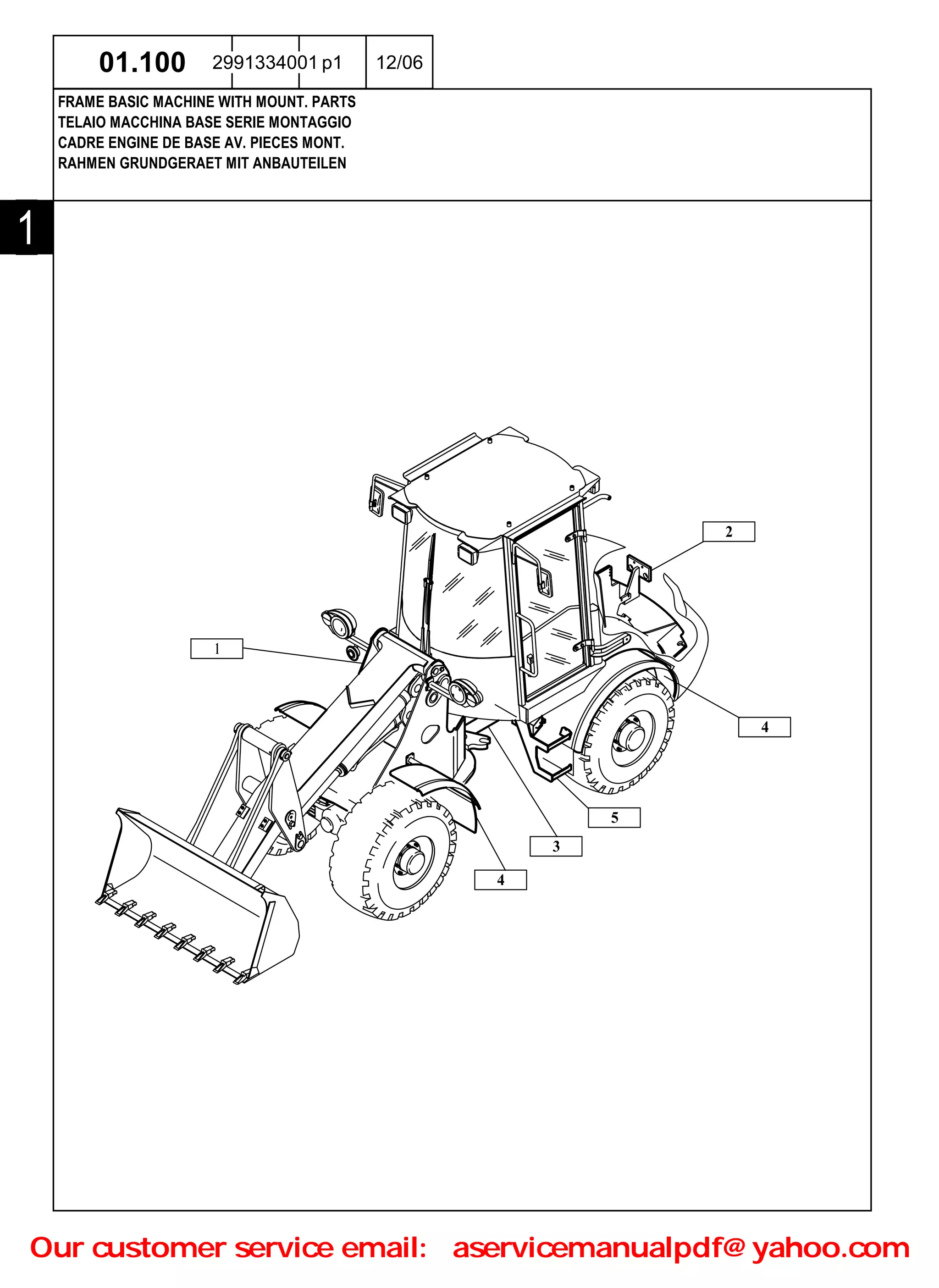 New holland w80 tc compact wheel loader parts catalogue manual instant ...