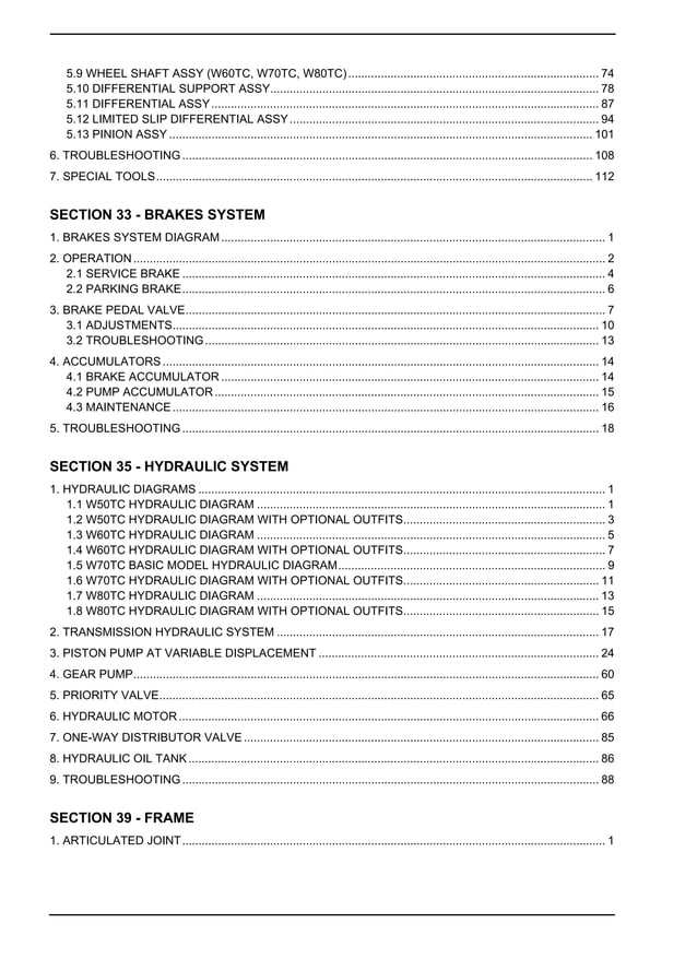 New holland w80 tc compact wheel loader service repair manual | PPT