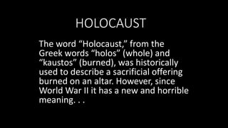 New holocaust pp | PPT