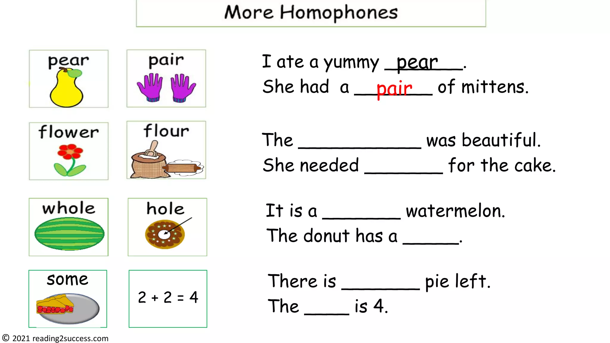 NeTeaching Kids #Homophones - Words That: Sound Alike, Spelled ...