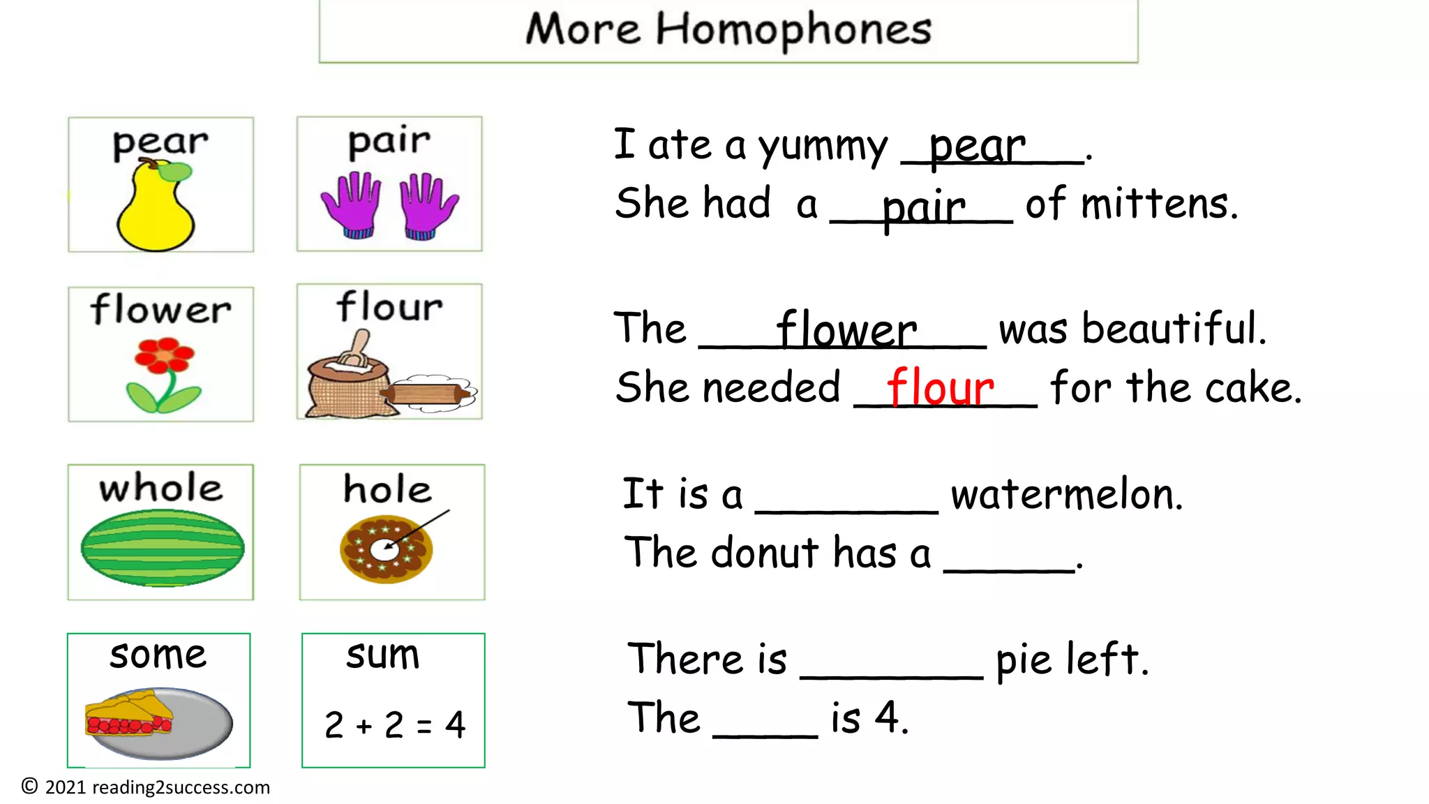 NeTeaching Kids #Homophones - Words That: Sound Alike, Spelled ...
