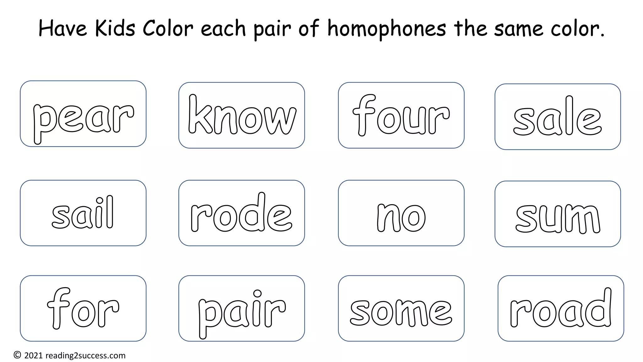 NeTeaching Kids #Homophones - Words That: Sound Alike, Spelled ...