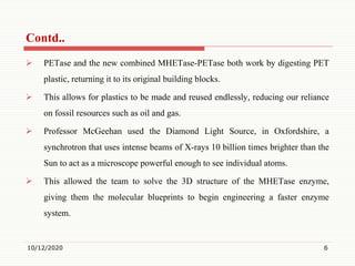 New hope for Plastic Waste Plastic-Eating Enzyme ‘Cocktail' | PPT