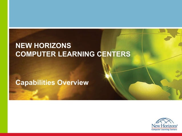 New Horizons Capabilities Overview | PPT