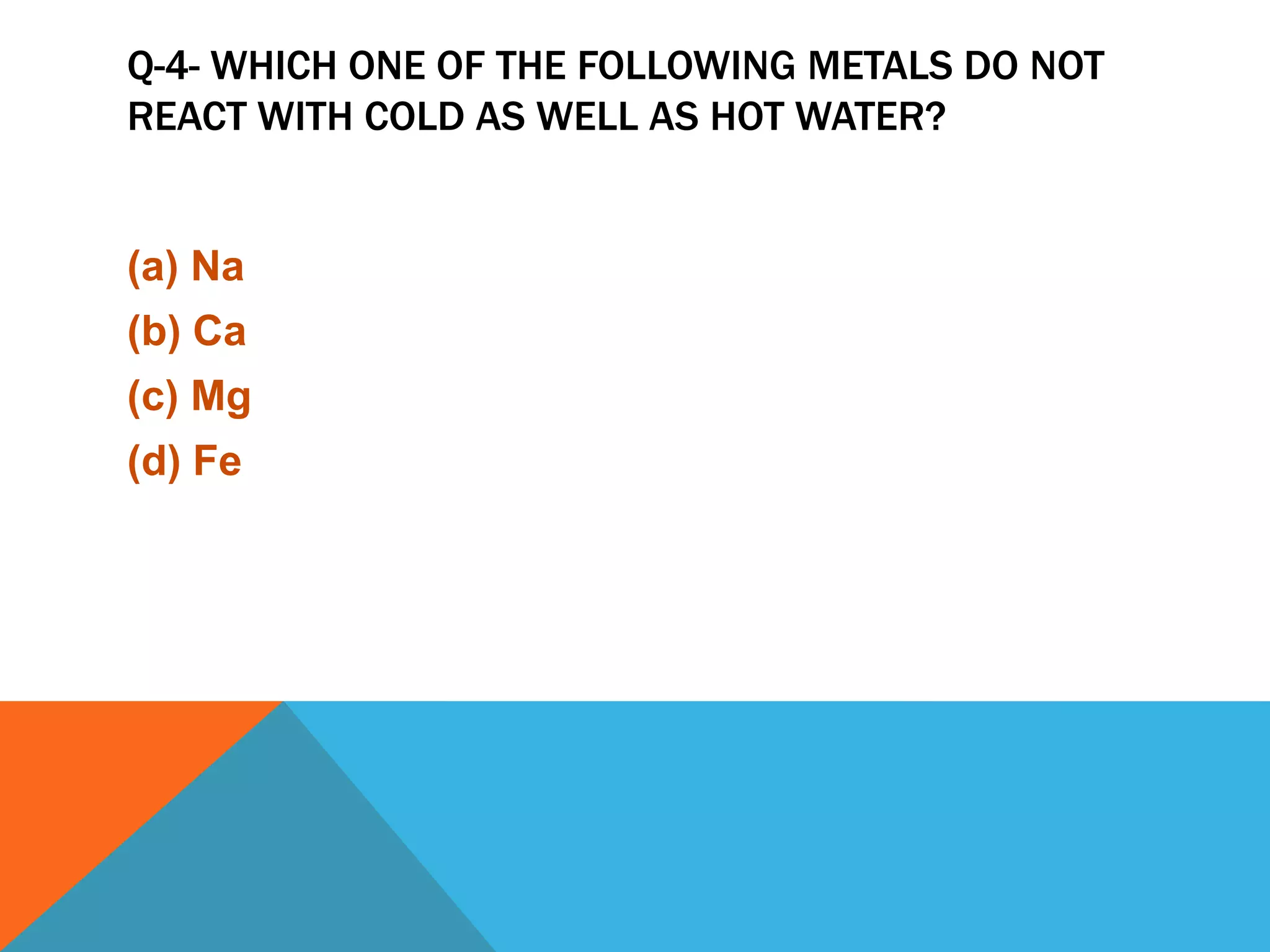 quiz metals and non metals | PPTX