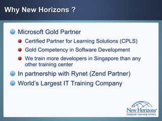 PHP on Windows Training Program - New Horizons Computer Learning Center ...