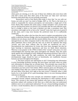 What Mind, Brain and Education can do for Teaching. By Tracey Tokuhama ...