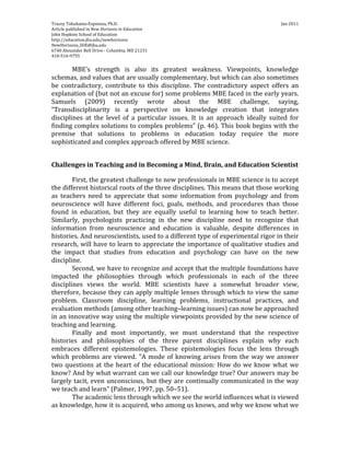 Why Mind, Brain and Education is the new Brain based Education. By ...