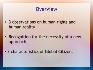 Human Rights and Exploring Global Citizenship | PDF