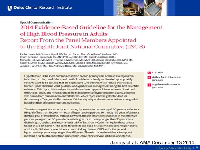 The Hypertension Guidelines JNC 8 | PDF | Heart and Cardiovascular ...