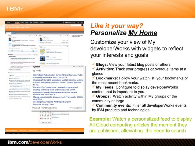 Ibm Developerworks Overview Ppt