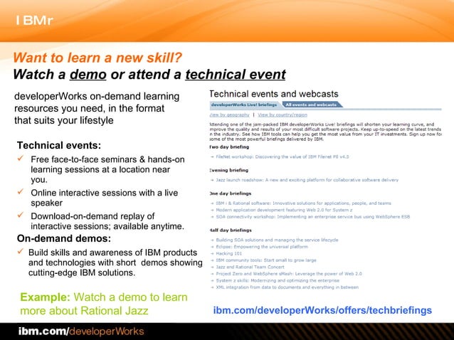 IBM developerWorks overview | PPT | Free Download