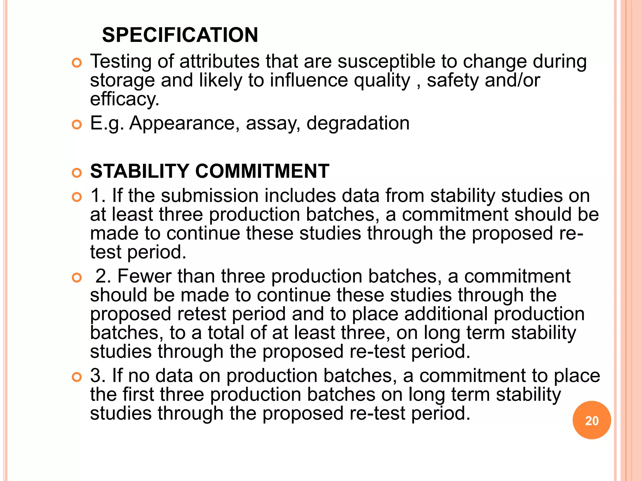 ICH Guidelines for stability testing | PPTX