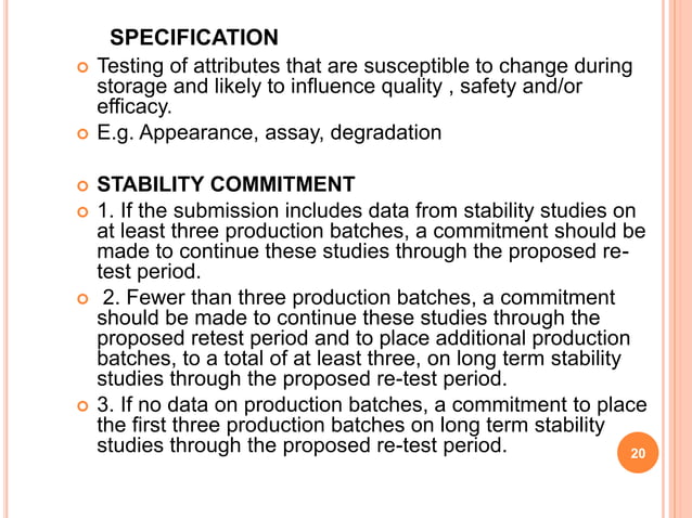 ICH Guidelines for stability testing | PPTX | Pharmaceutical Industry ...