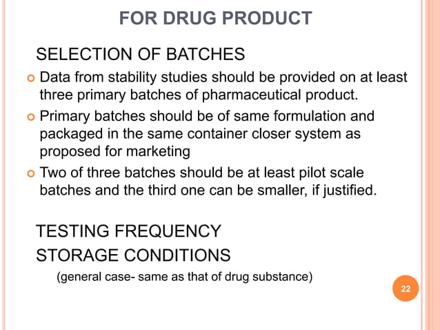 ICH Guidelines for stability testing | PPTX | Pharmaceutical Industry ...