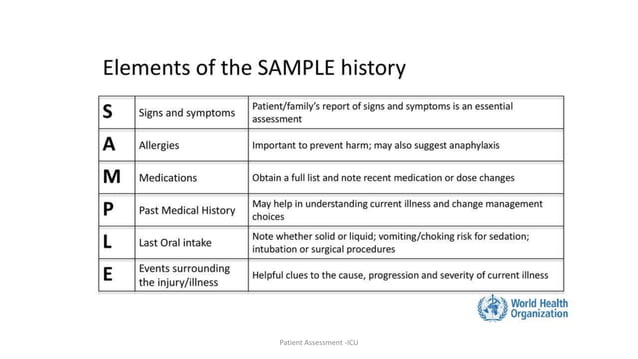 New icu patient assessment process | PPTX | First Aid | Injuries