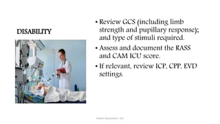 New icu patient assessment process | PPTX