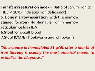 IRON DEFICIENCY ANEMIA | PPTX