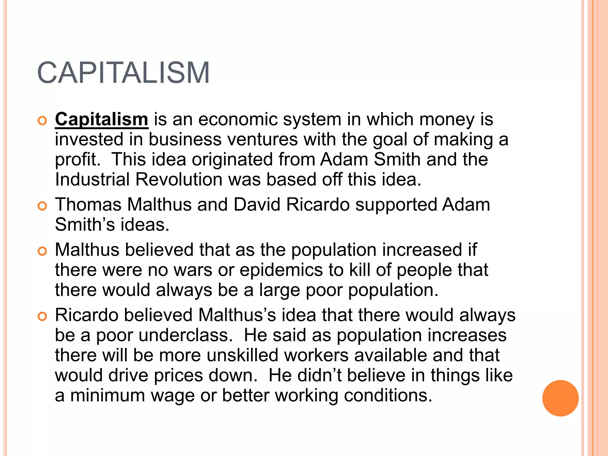 New Ideas And The Rise Of Socialism | PPT