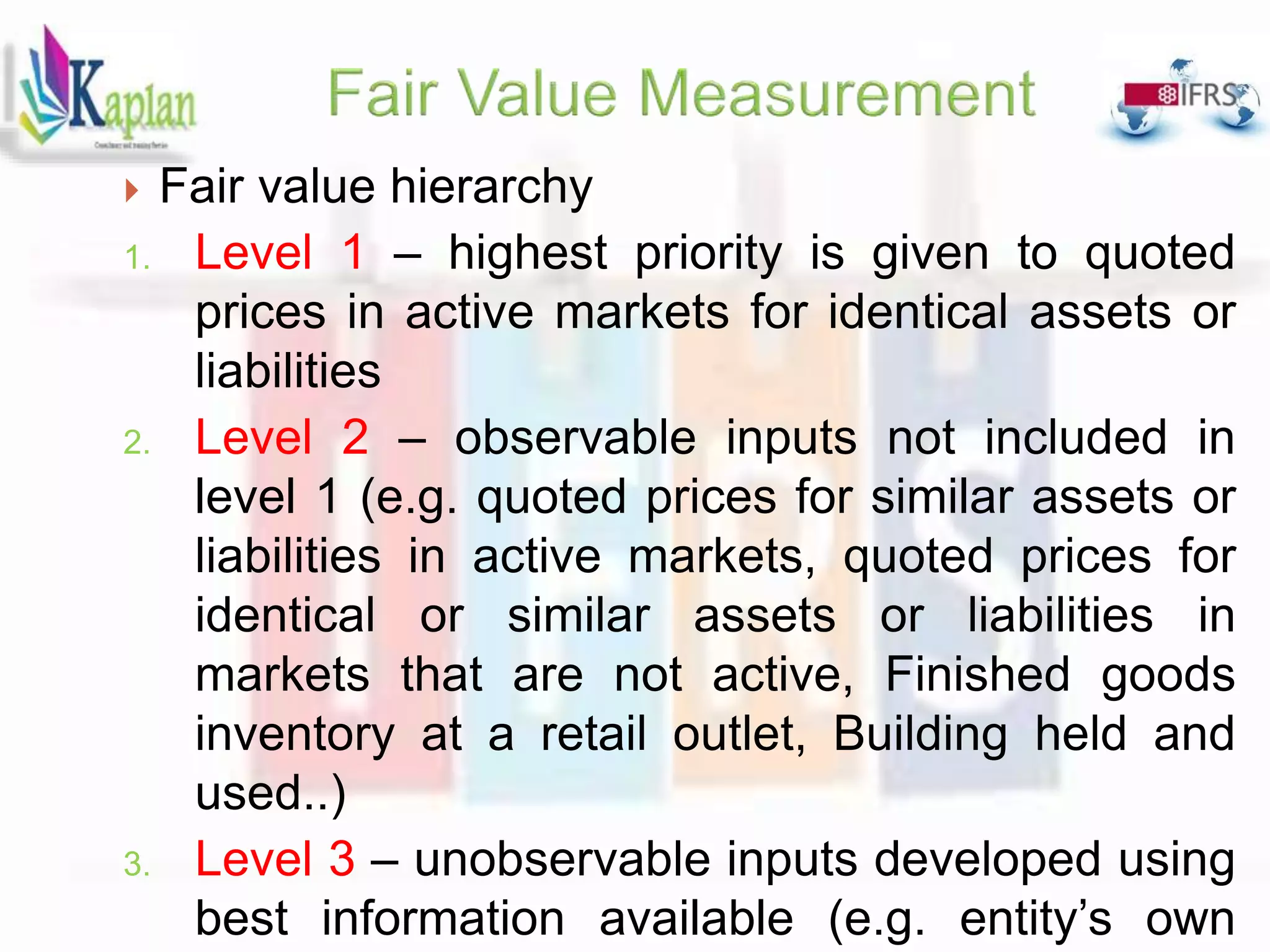 New ifrs 13 fair value measurment | PPTX
