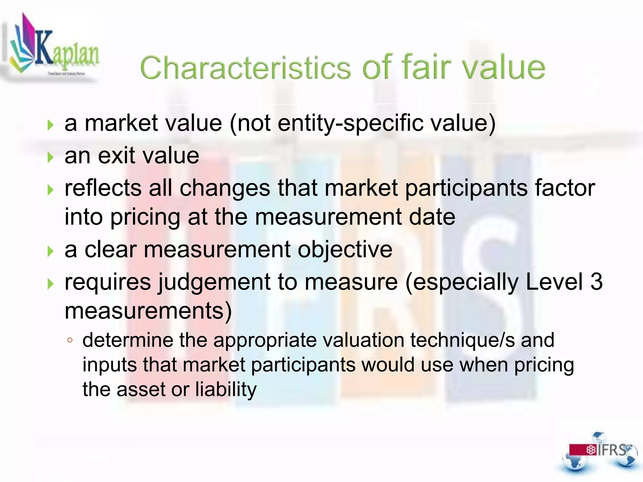 New ifrs 13 fair value measurment | PPTX