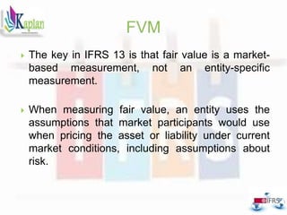 New ifrs 13 fair value measurment | PPTX