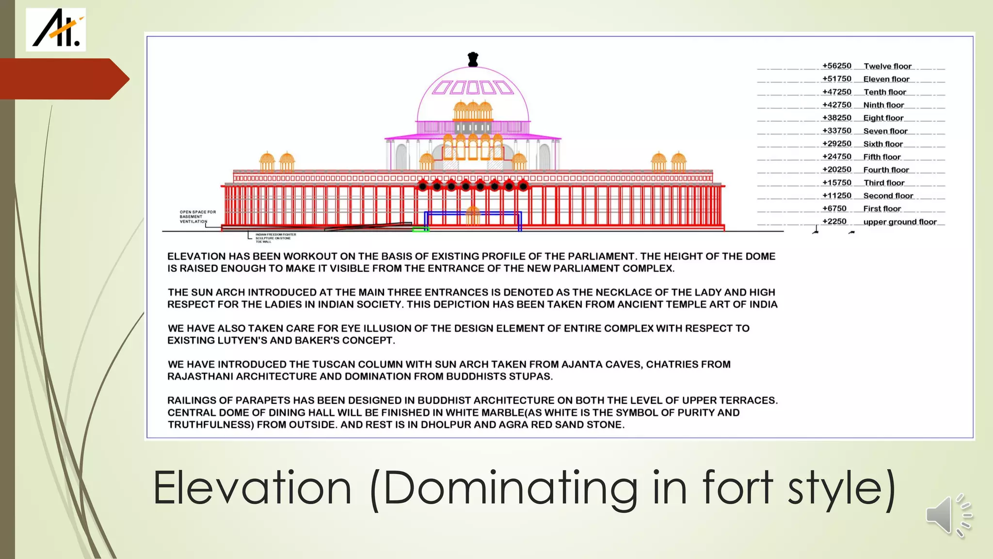 New indian parliaments and central vista, architectural urban design | PDF