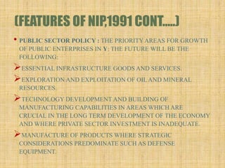 New industrial policy 1991 | PPTX